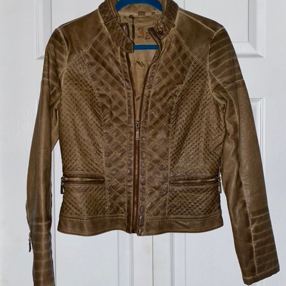 Jackets & Coats | Light Brown Leather Jacket | Poshmark